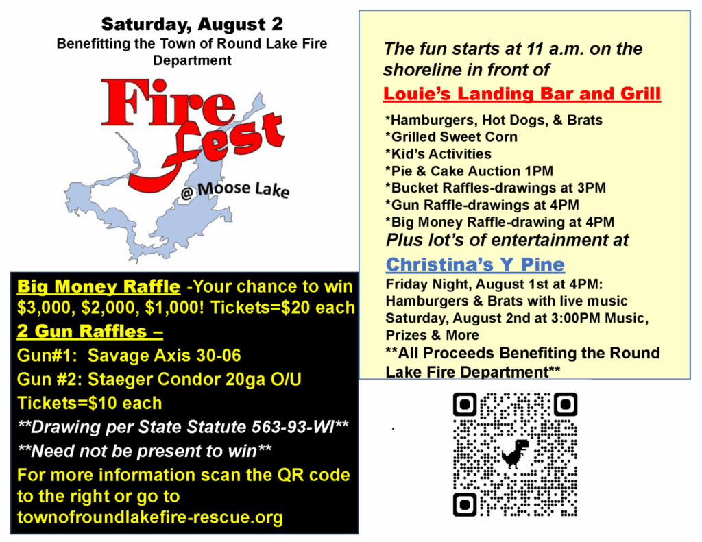 Fire Fest Saturday August 2-2025 - Town of Round Lake - The Heart of ...